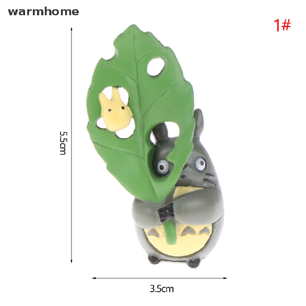 WMPH 1Pc Totoro Figures Model Totoro Girl with Leaf Model My Neighbor ...