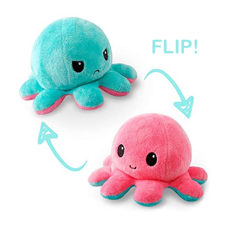 iBaby Reversible Flip Octopus Stuffed Toy Plush Toddler Toys Double ...