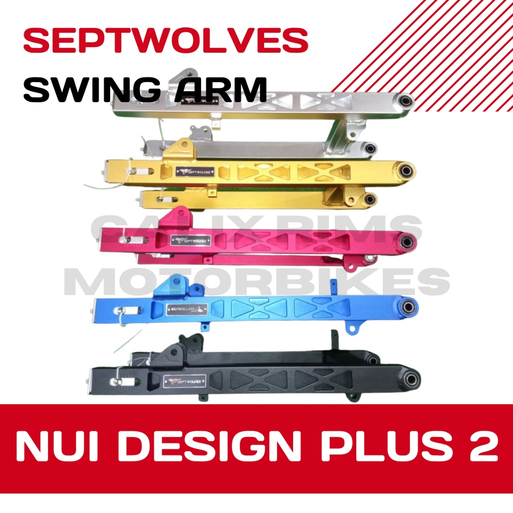 SEPTWOLVES/RACING BUMBLE BEE Swing Arm plus 2 NUI design(xrm/wave ...
