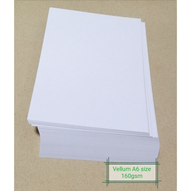 50pcs/100pcs A6 Size 160gsm/200gsm Vellum board Paper for invitation ...