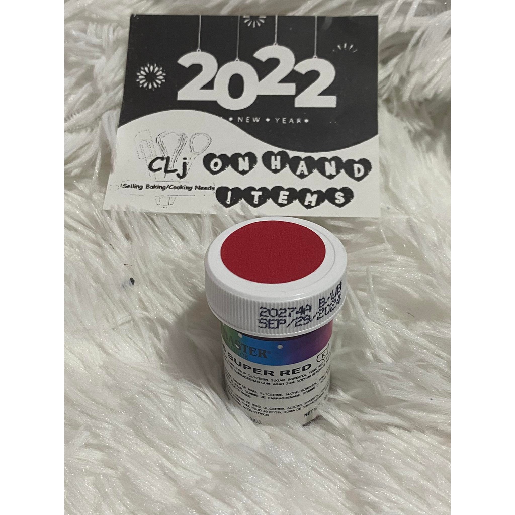 2023_love11shop2020 CHEFMASTER Gel Color SUPER RED coloring food color ...