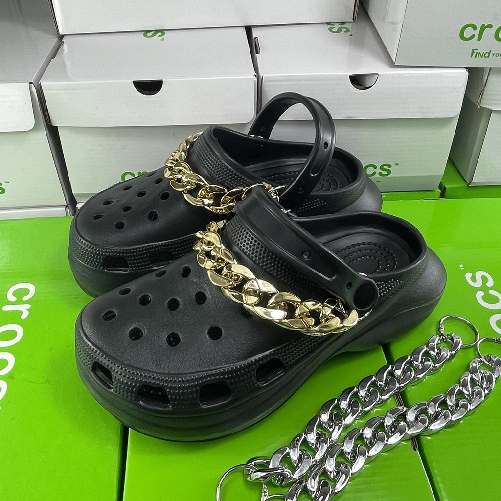 1 PAIR OF GOLD CHAIN JIBBITZ FOR CROCS (2 PCS) | Shopee Philippines