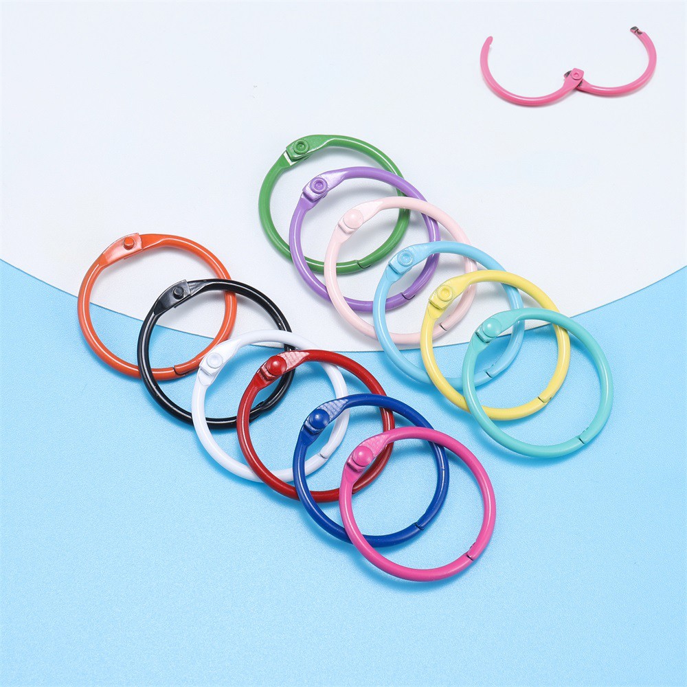 St.kunkka 10pcs/pack Colorful Key Chain Rings For DIY Handmade ...