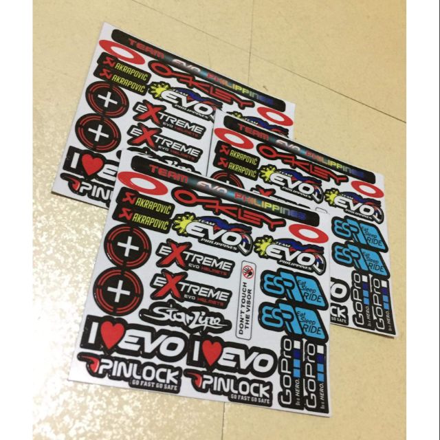 REFLECTORIZE HELMET STICKERS FOR EVO/LS2/KYT | Shopee Philippines