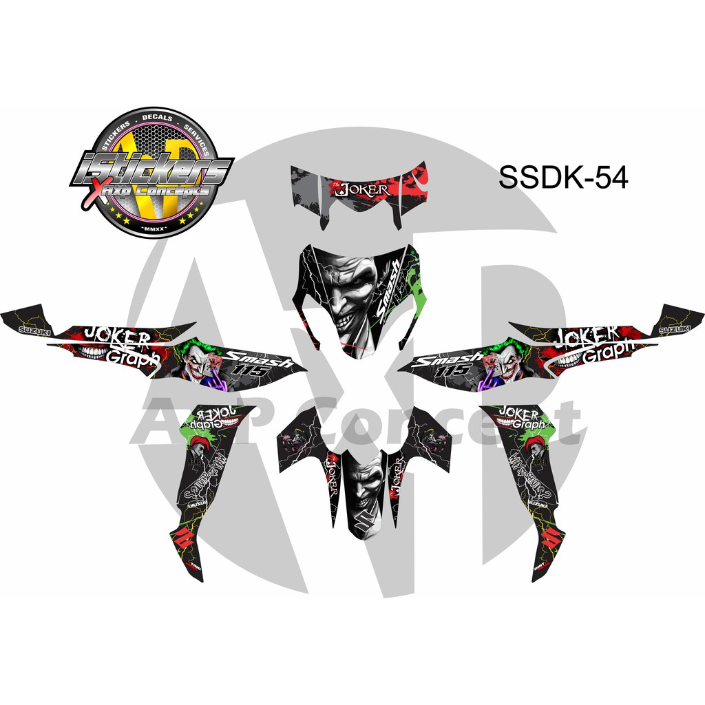 Suzuki Smash Joker Concept Full Decals SSD-54 (Laminated) | Shopee ...