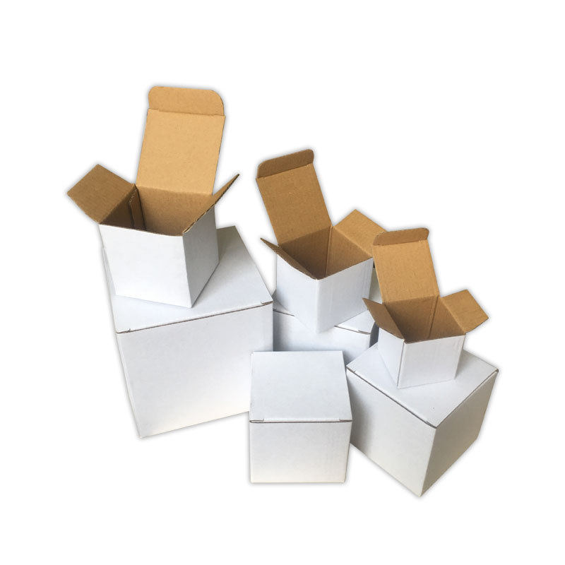 10pcs Clamshell Packaging Box White Small Carton Packaging Carton ...