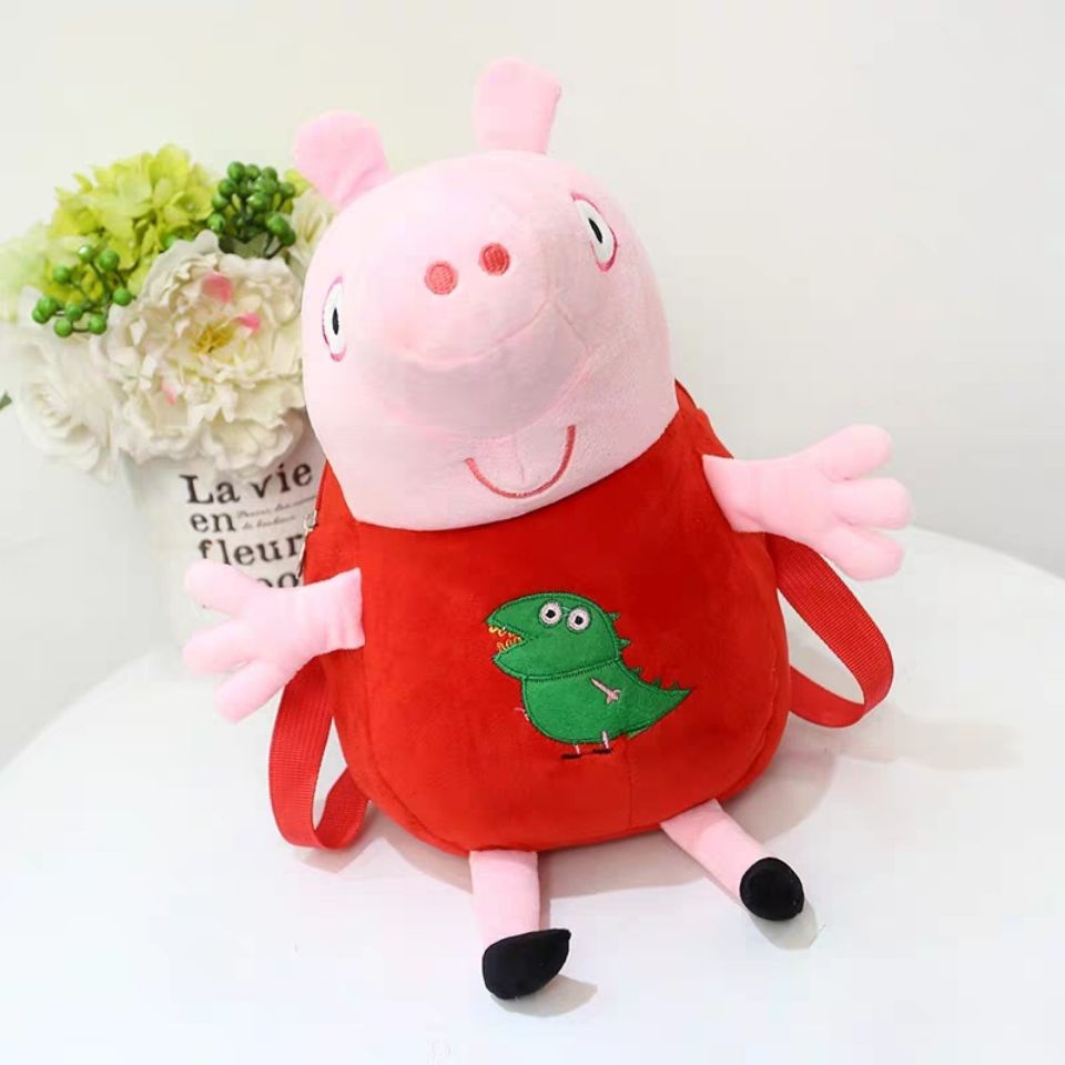Peppa Pig schoolbag Kindergarten Genuine Piggy Boys Girls Plush Toys ...