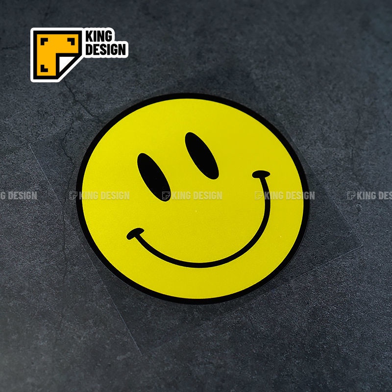 Motorcycle Stickers Classic Smiley Face Emoticon Pack Cartoon Smile ...