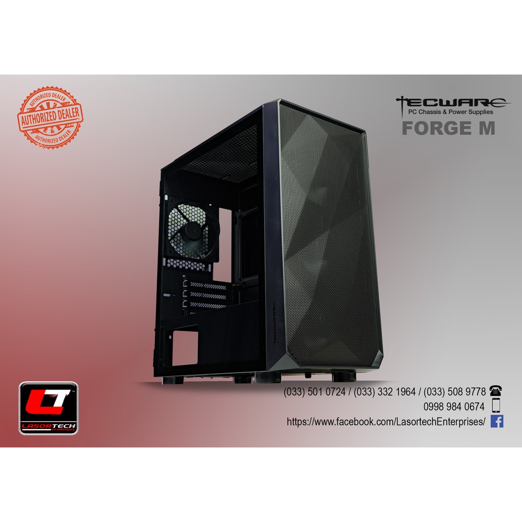 Tecware FORGE M TG ARGB Matx Gaming Case |Black | Shopee Philippines