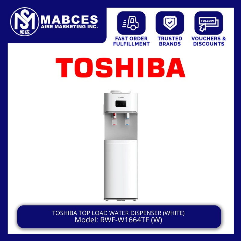 Toshiba Top Load Water Dispenser RWF-W1664TF White | Shopee Philippines