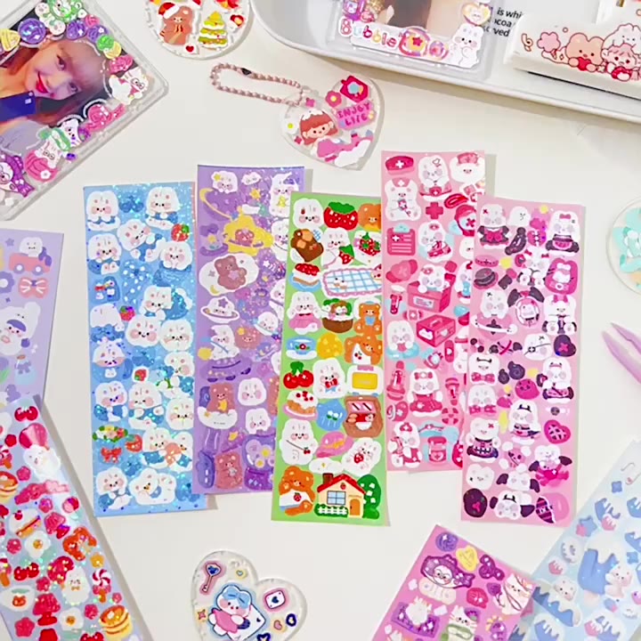20-50-60-100 PCS Cute Guka Stickers Kawaii Cartoon Children's Notebook ...