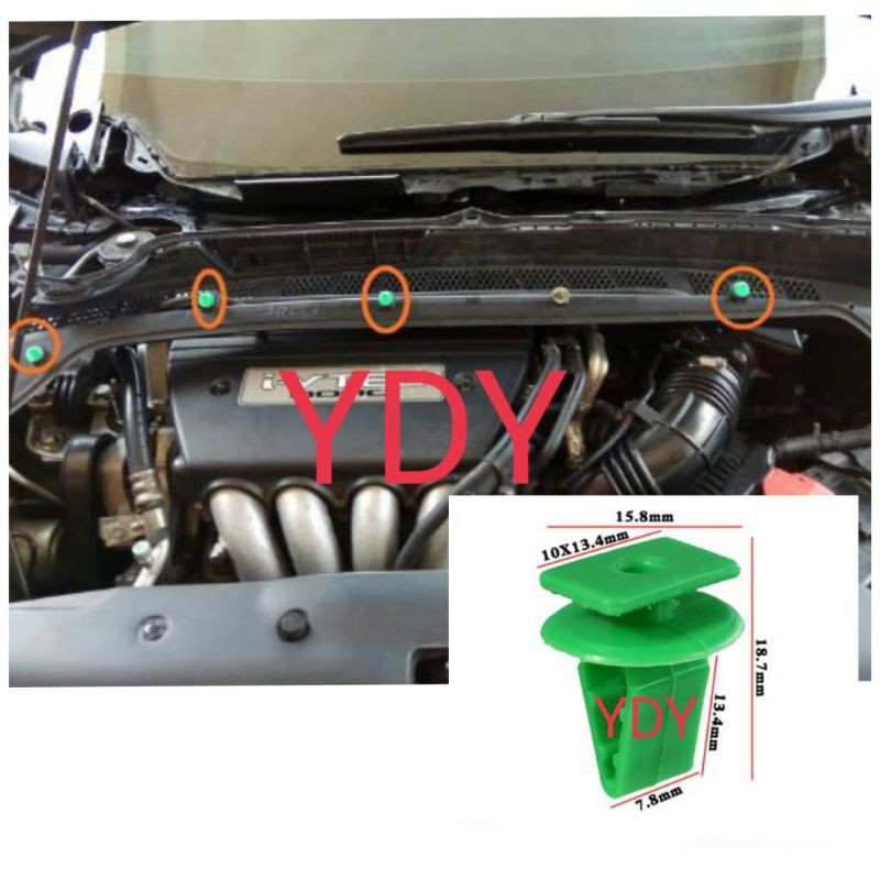 Honda wiper panel clip | Shopee Philippines