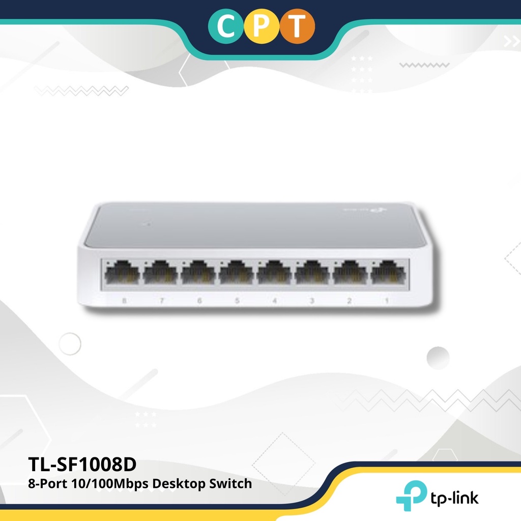 TP-Link TL-SF1008D 8-Port 10/100Mbps Desktop Switch | Shopee Philippines