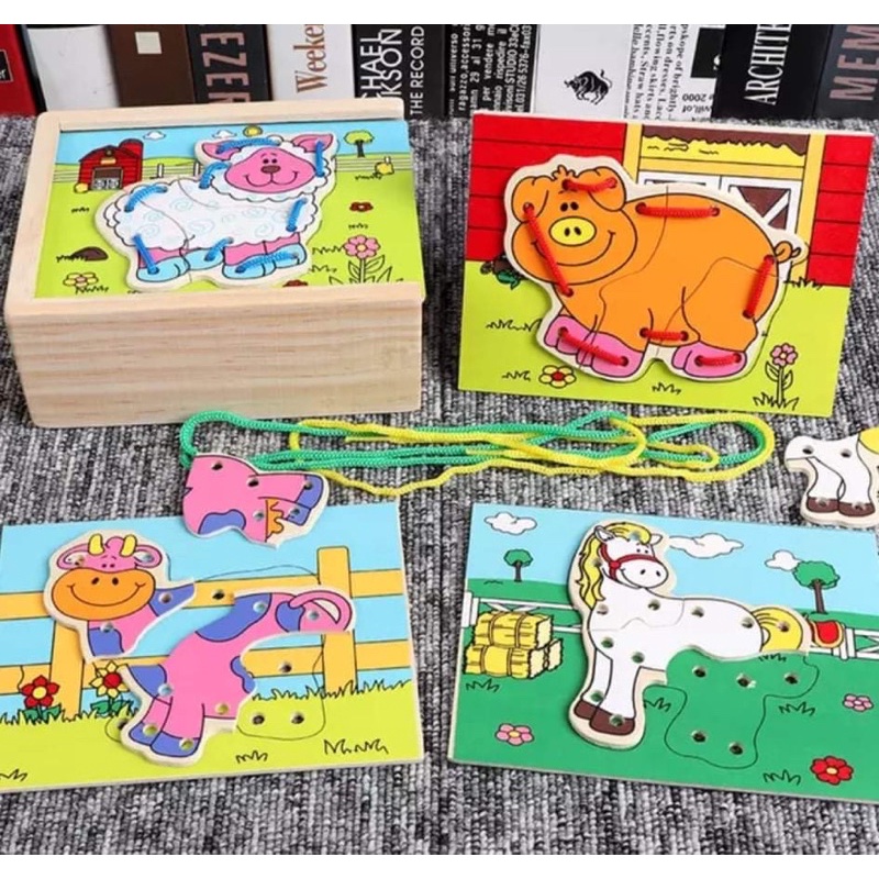 Lacing & Threading Farm Animals | Shopee Philippines
