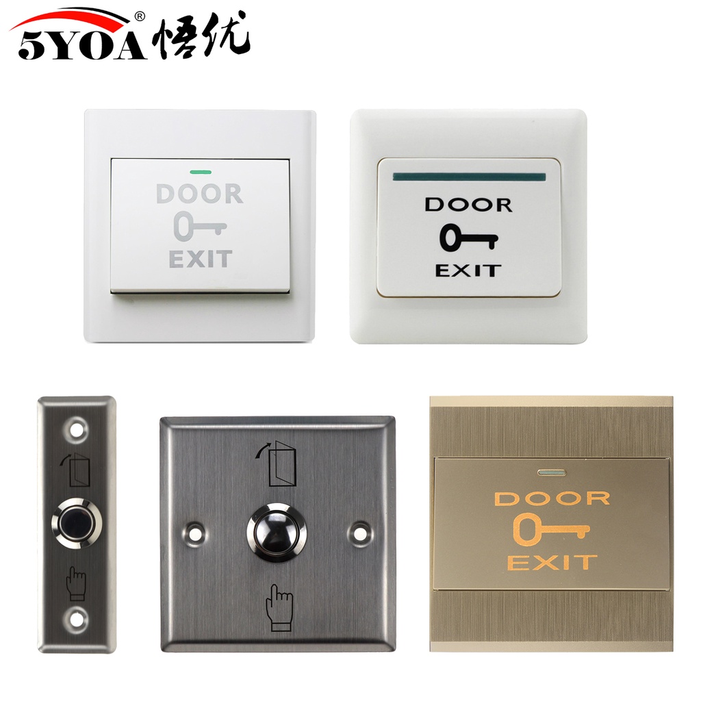 Door Exit Button Release Push Switch No Touch for Access Control Systemc Electronic Door Lock ...