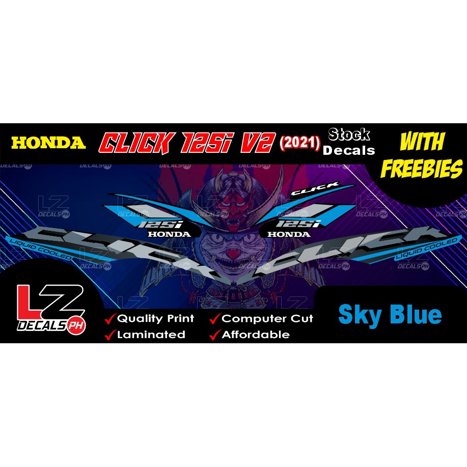 Honda Click 125i V2 (2021) Stock Decals / Sticker | Shopee Philippines