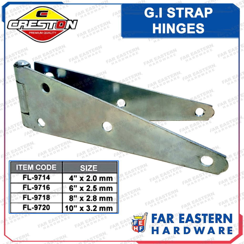 CRESTON G.I. Strap Butterfly Door Hinges Strapping CRDH | Shopee ...
