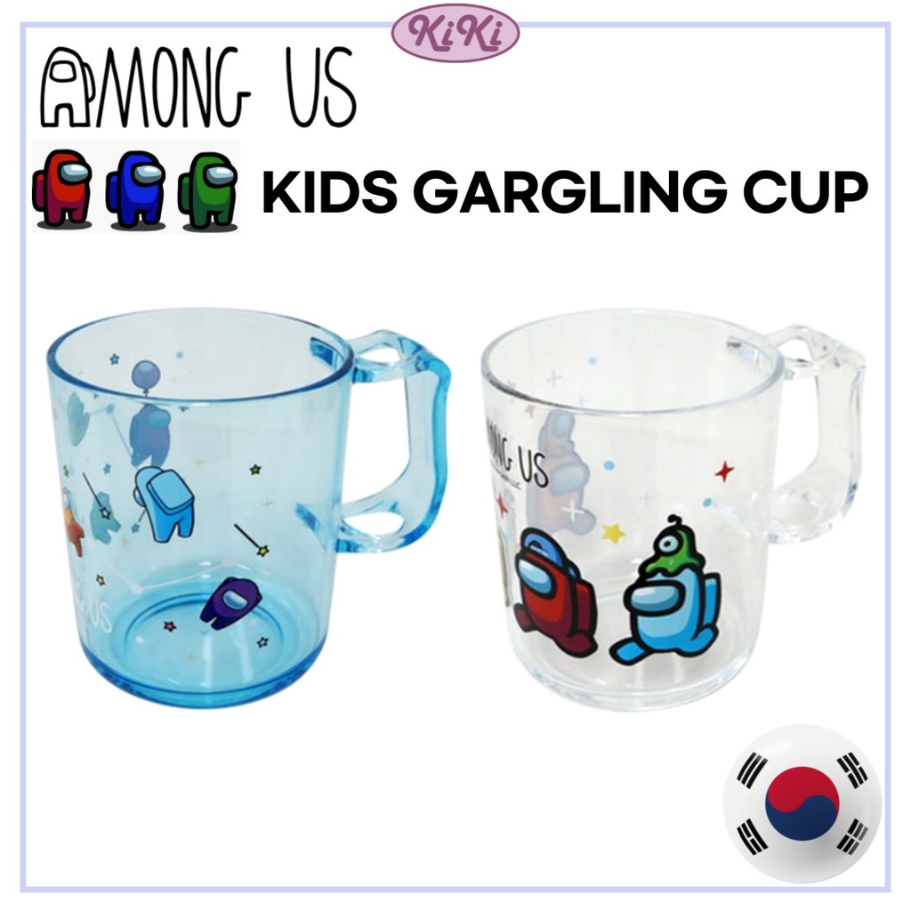 [AMONG US] Kid's Brushing Teeth Cup Acrylic Gargling Cup 2 Colors White ...