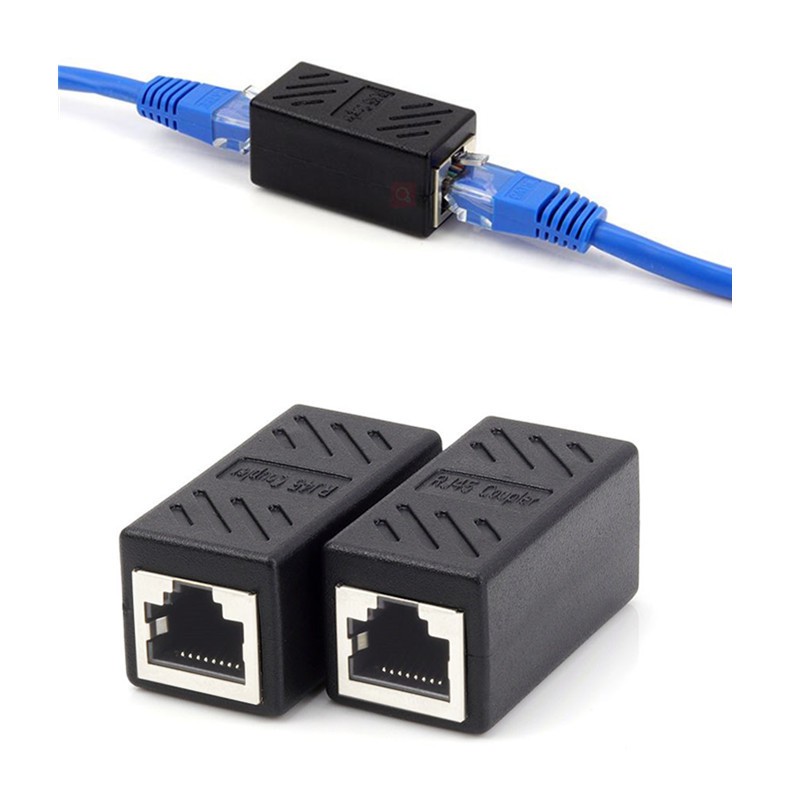 RJ45 Female to Female LAN Network Connector Adapter Ethernet Cable ...