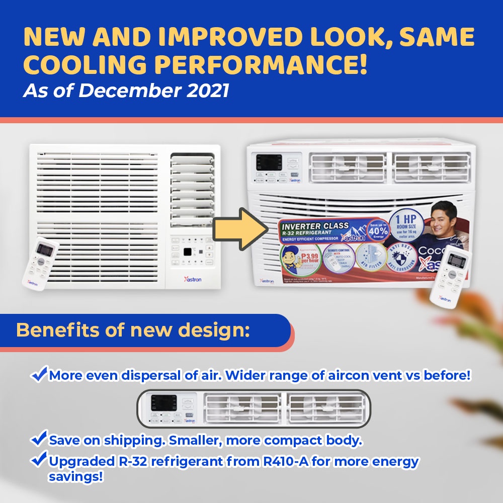 Astron 1HP Inverter Class Window Type Aircon with Remote - TCL100RE ...