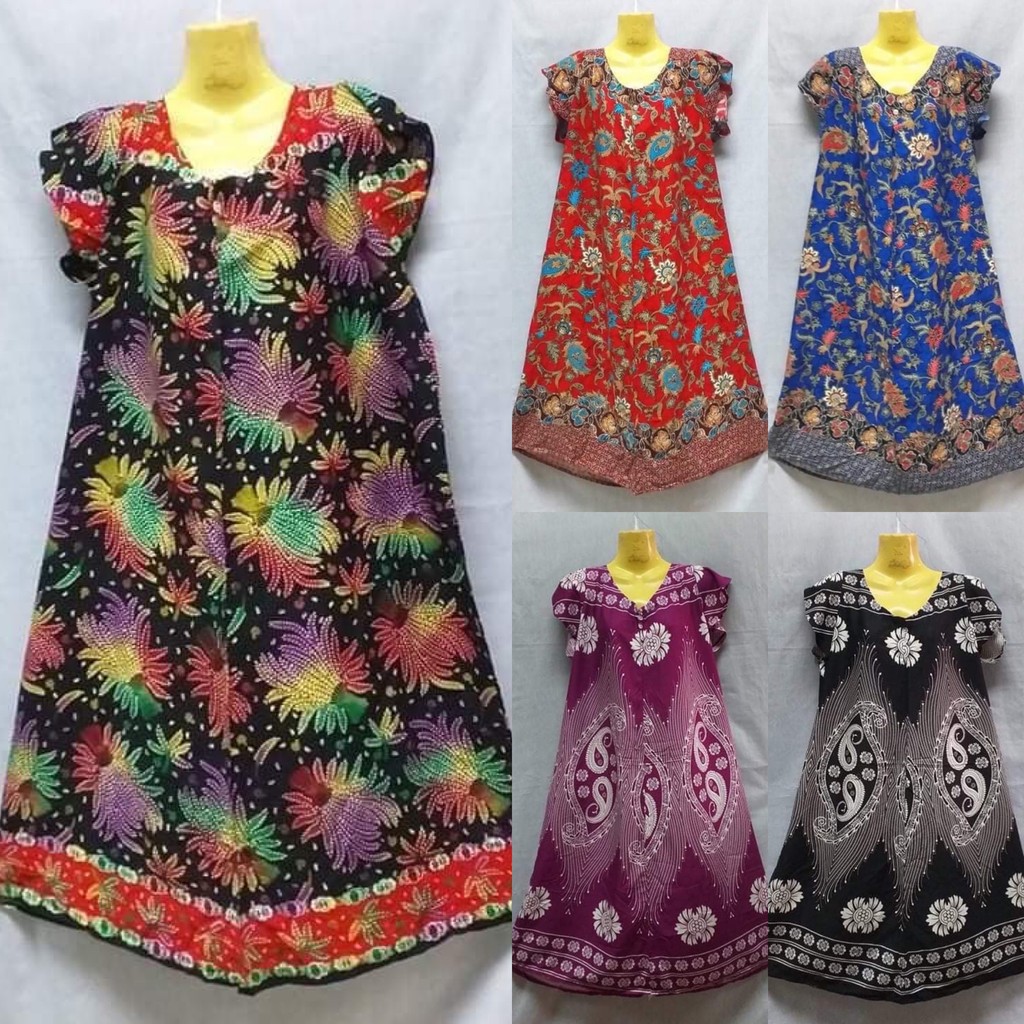 XL Strawberry Balloon Style Thai Rayon Challis Duster Pambahay Pantulog ...