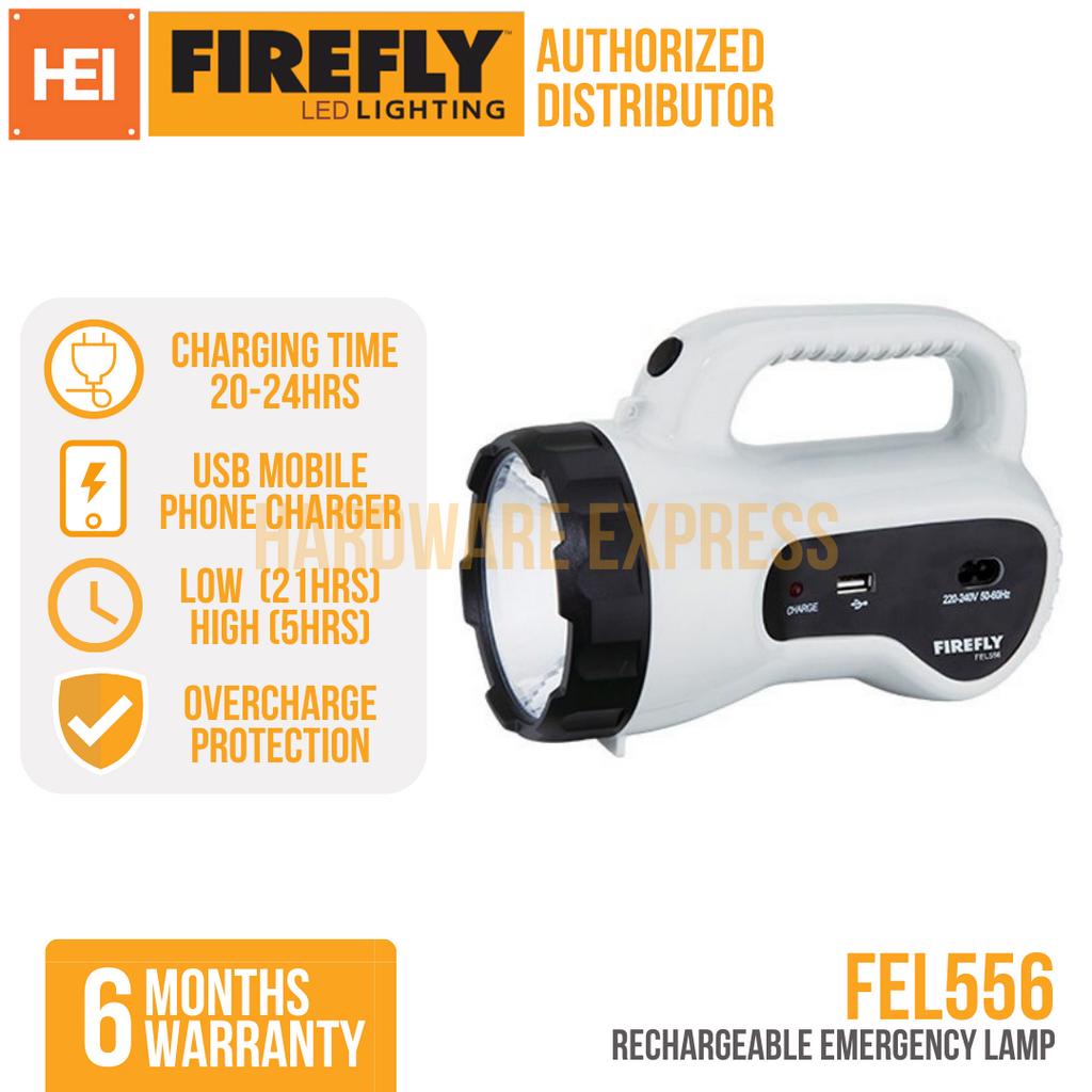 FIREFLY FEL556 Powerful Torch Light w/ USB Mobile Charger FEL-556 ...