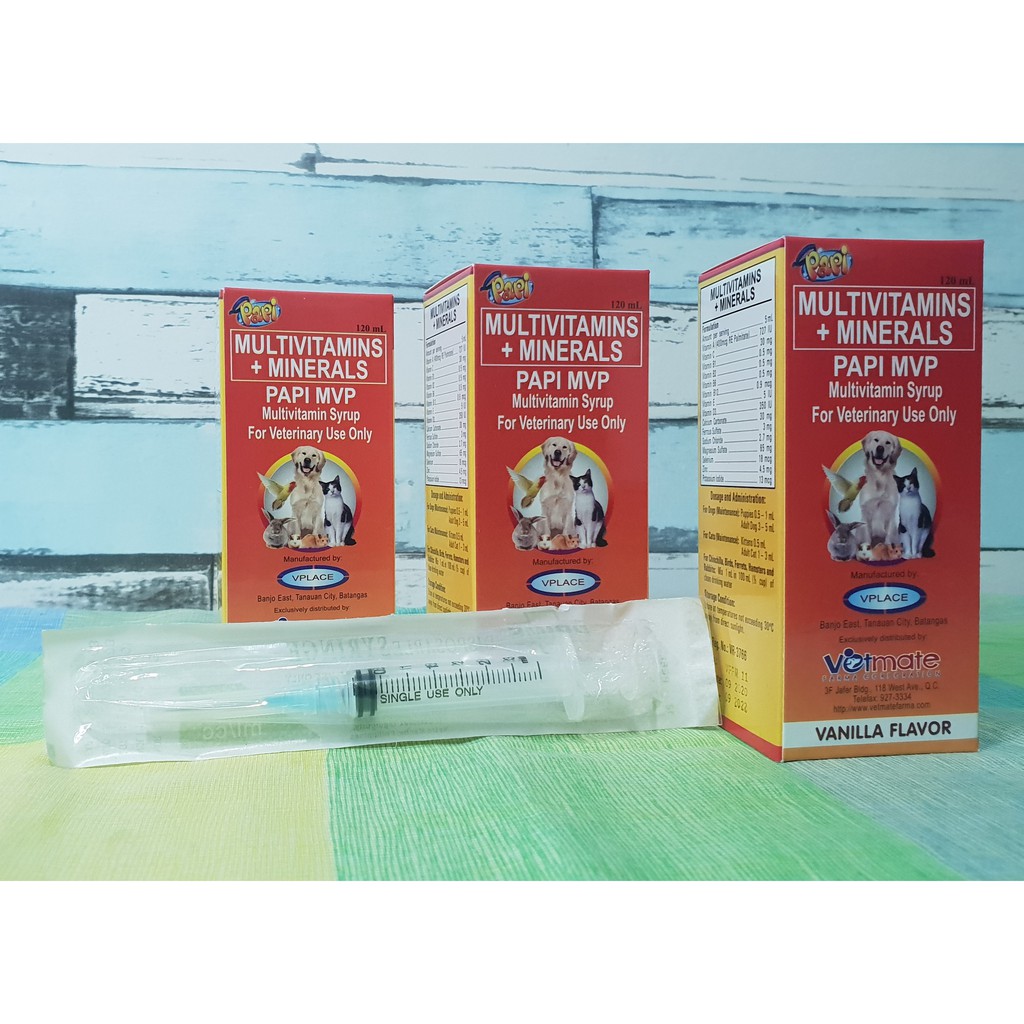Papi MVP Multivitamins 120ml with 1 FREE SYRINGE | Shopee Philippines