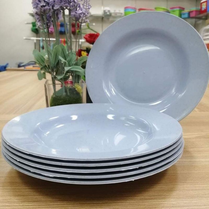 1 pc. Reusable Plastic Round Plate (Dinner Plato) (9 inches) | Shopee ...