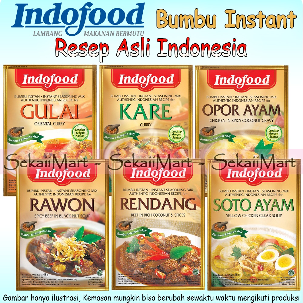 Indofood Instant Cooking Seasoning Indonesian Cuisine - Complete With ...