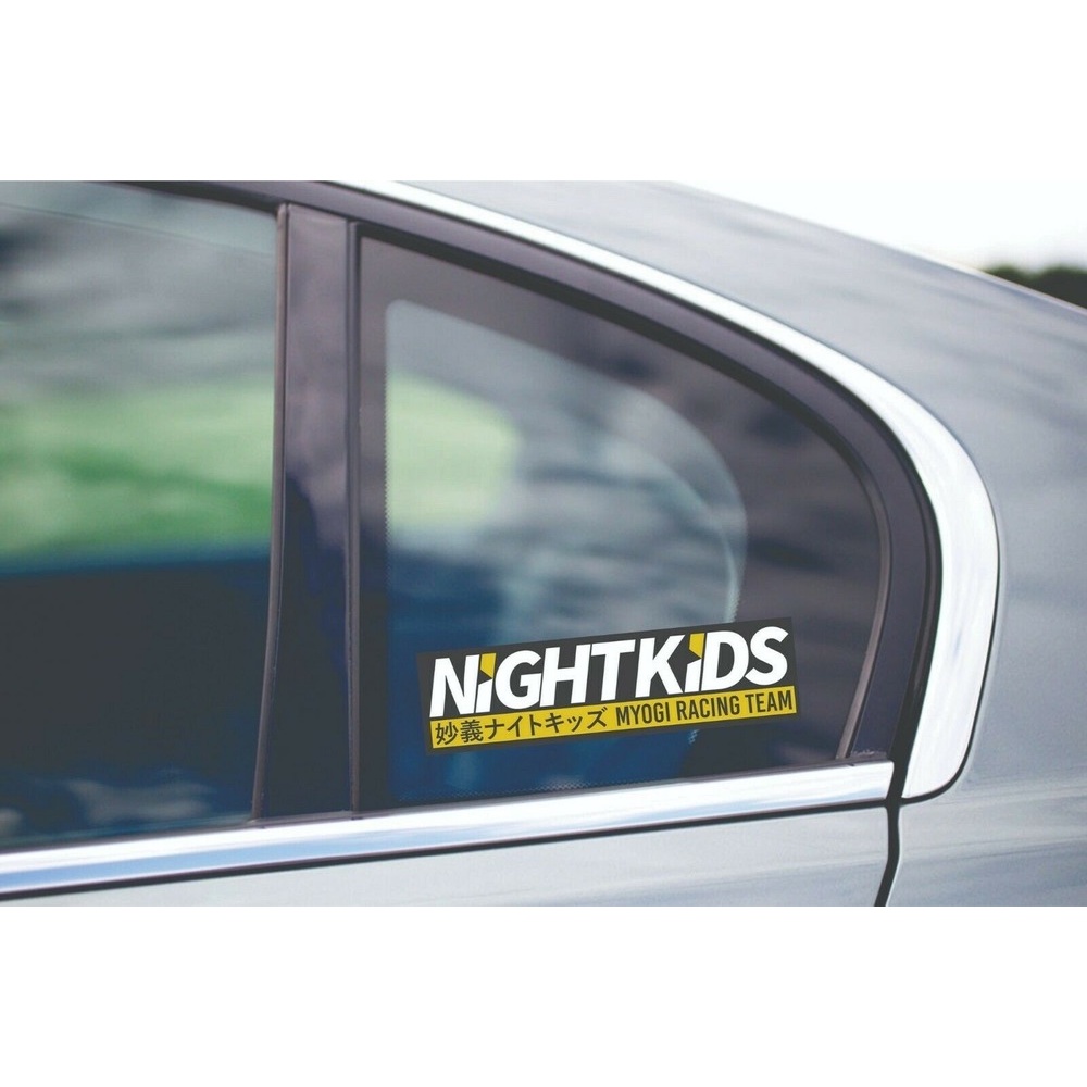 x2 Night kids Slap Vinyl Decal Sticker AE86 Initial D EG6 JDM Skyline ...