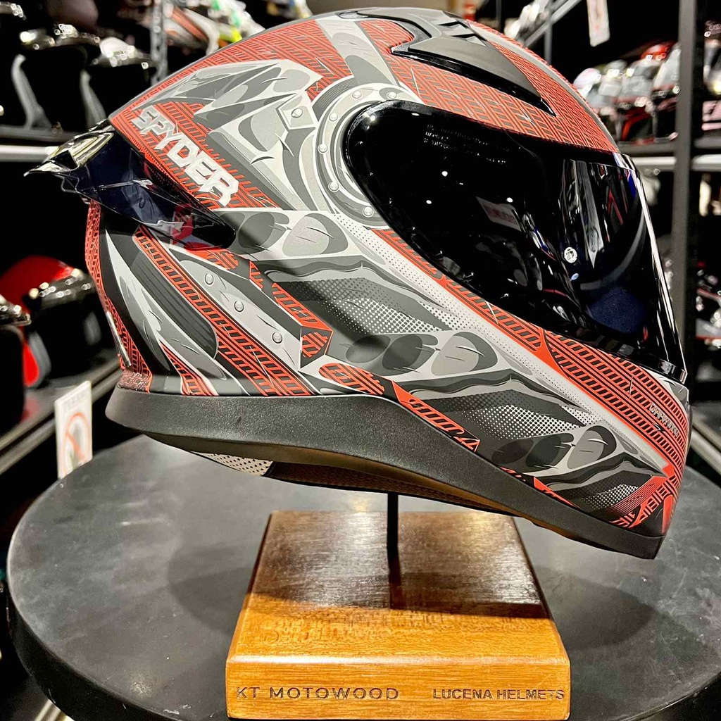 Spyder Recon 2 Darkwing Full Face Dual Visor Helmet with Free Extra ...