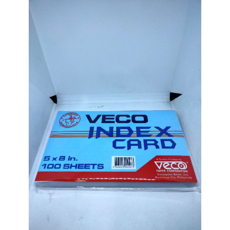 Veco Index Card ( 100 sheets per pack ) | Shopee Philippines