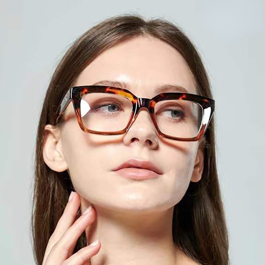 Europe and the United States Fashion Square Anti-blue Light Flat Mirror ...