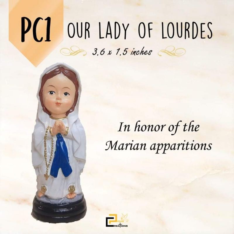 Chibi Mary - Our Lady of Lourdes | Shopee Philippines