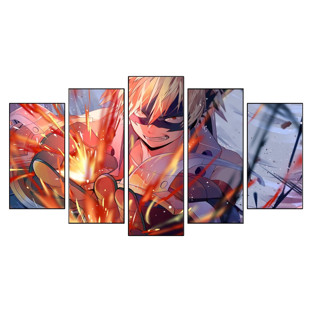 Customized Anime Wall Mural 22x37 inch 5 Tile set One Piece/ Demon ...