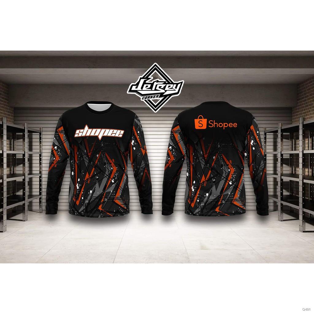 Shopee Rider Long Sleeves Jersey Corner SHOPEE XPRESS Motorcycle Riders Full Sublimation Long ...