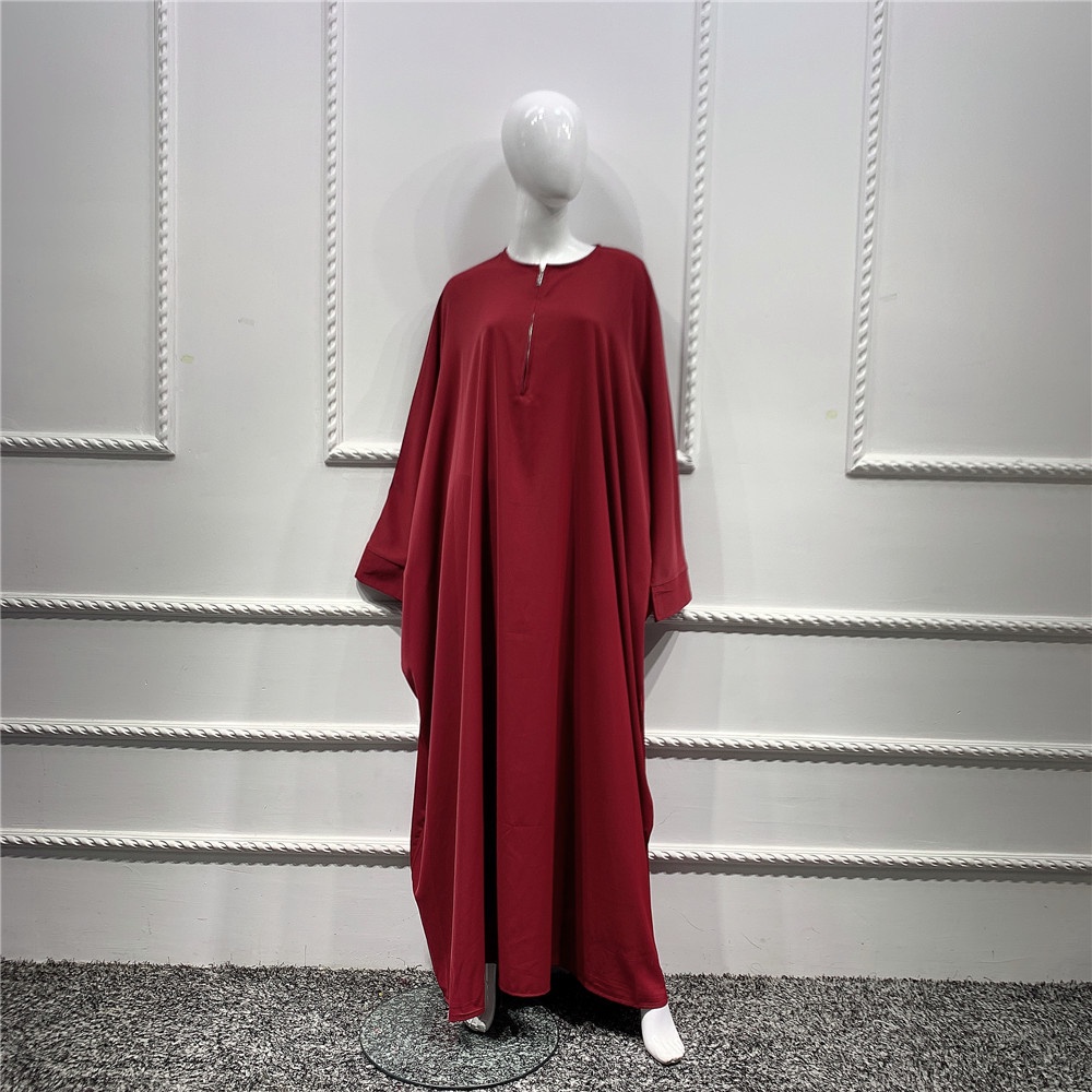 15 Colors Muslim Baju Kelawar Women Prayer Dress Batwing Islamic Abaya ...