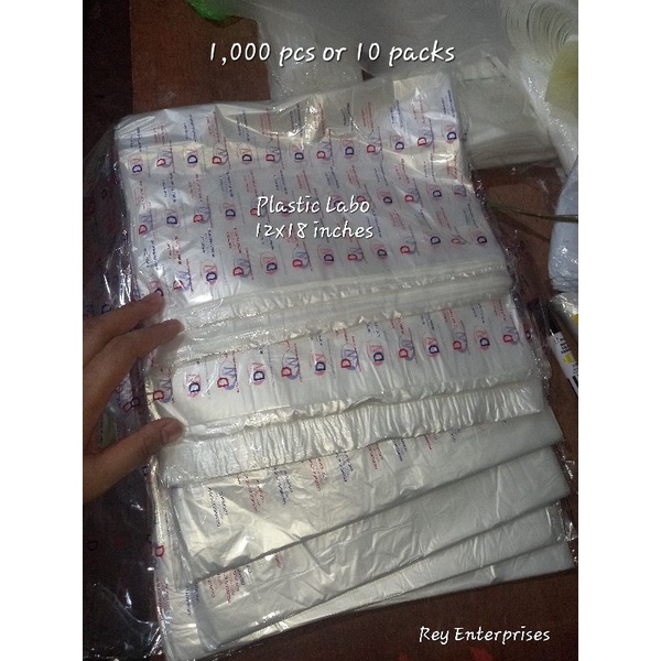 (1,000 pcs) Plastic labo Flat | Shopee Philippines