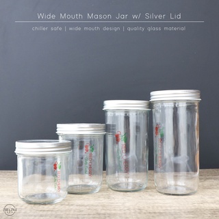 Wide Mouth Mason Glass Jar | Shopee Philippines