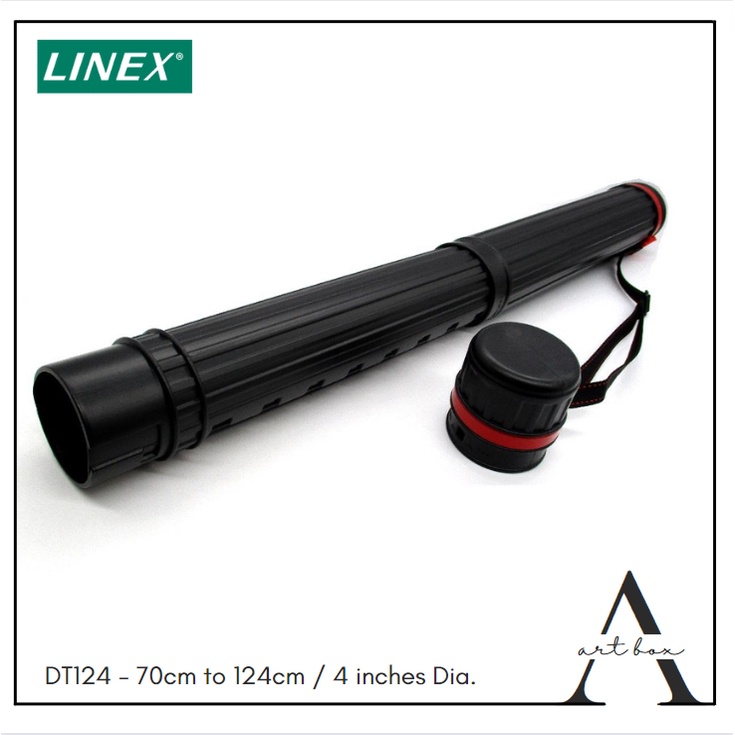 Drawing Tube Telescoping Large Plastic Black Storage Tube Expandable ...