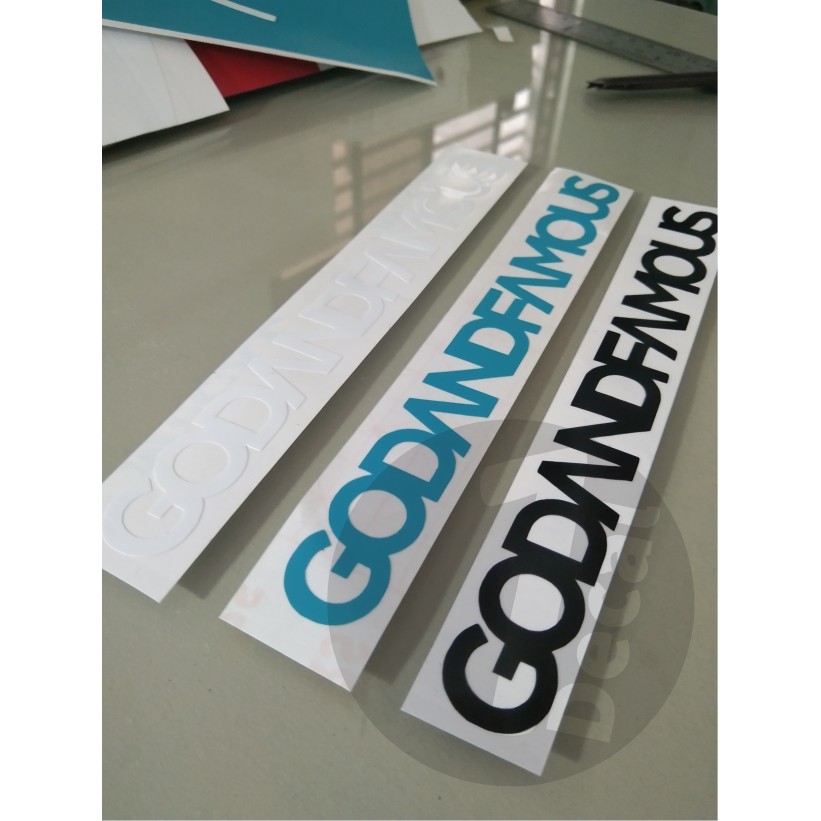 GODNDFAMOUS-Sticker decals | Shopee Philippines