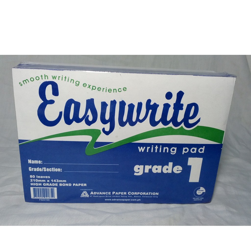 EASYWRITE RULED PAD PAPER (Grade 1,3,4) sold per ream (10 pad per ream ...