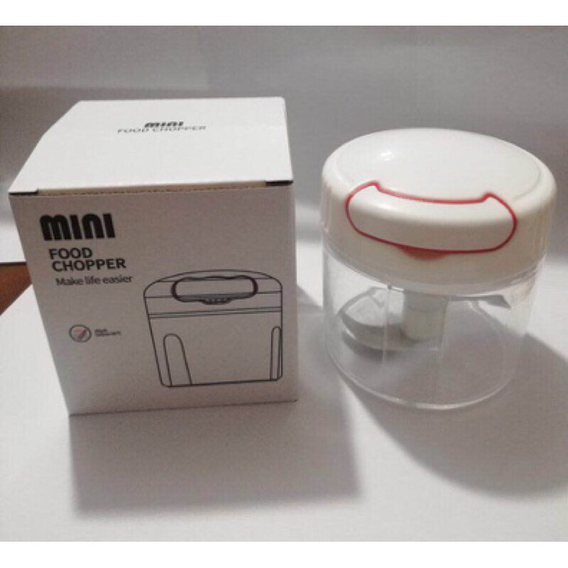 Mini Food Chopper Hand Pull Garlic Grinder Onion Ginger Masher Shredder ...