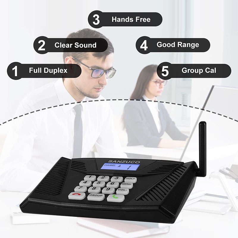 【Ready Stock】SANZUCO F60 Full Duplex Wireless Intercom,Real Time Two ...