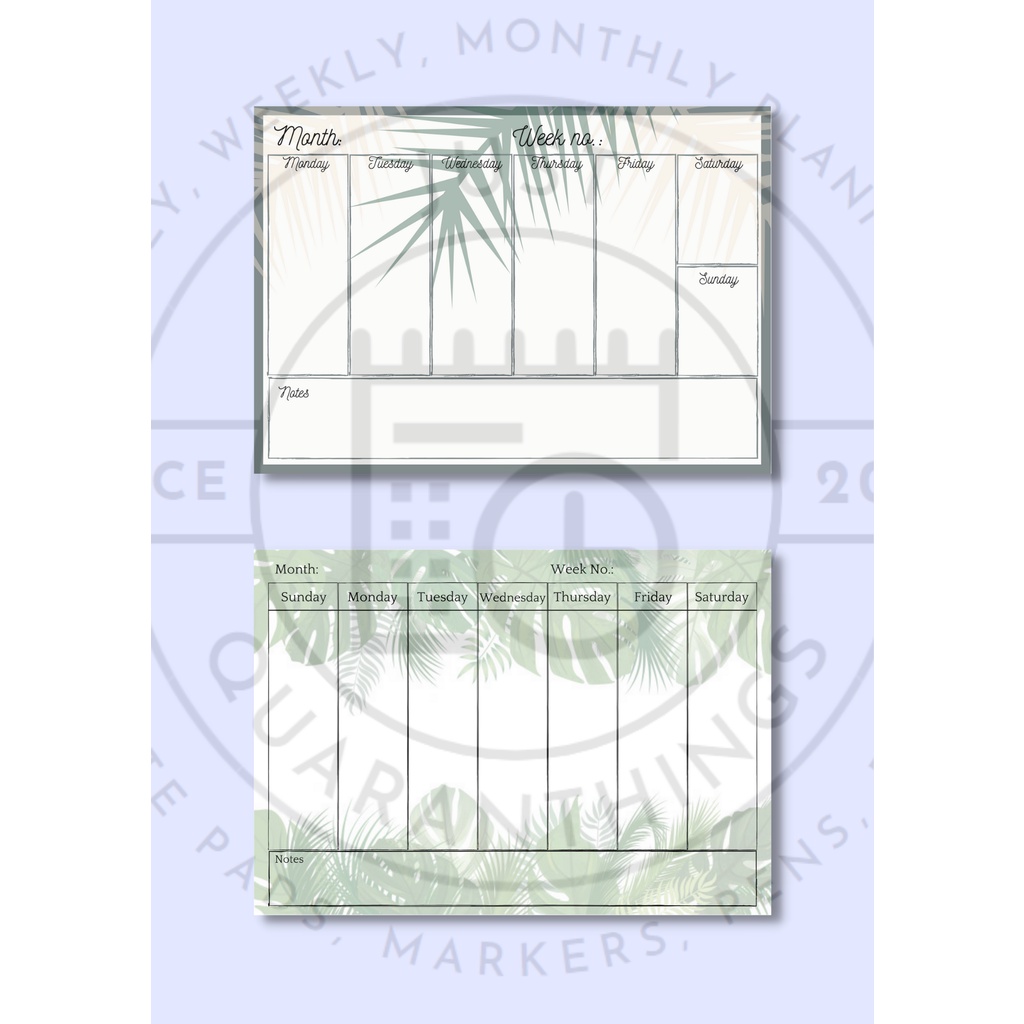PRE-ORDER | Weekly Planner | First collection | Customizable | 50 ...