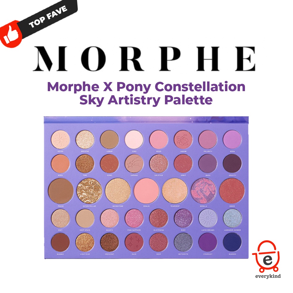 Morphe x Pony Constellation Sky Artistry Eyeshadow Palette | Shopee ...