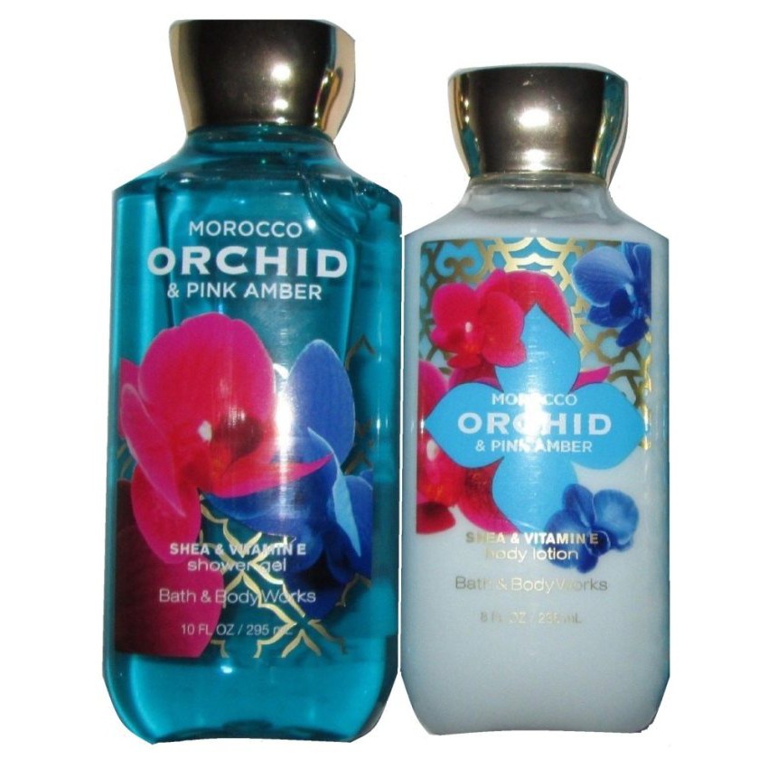 AUTHENTIC Bath and Body Works Morocco Orchid Pink Amber Super Smooth ...