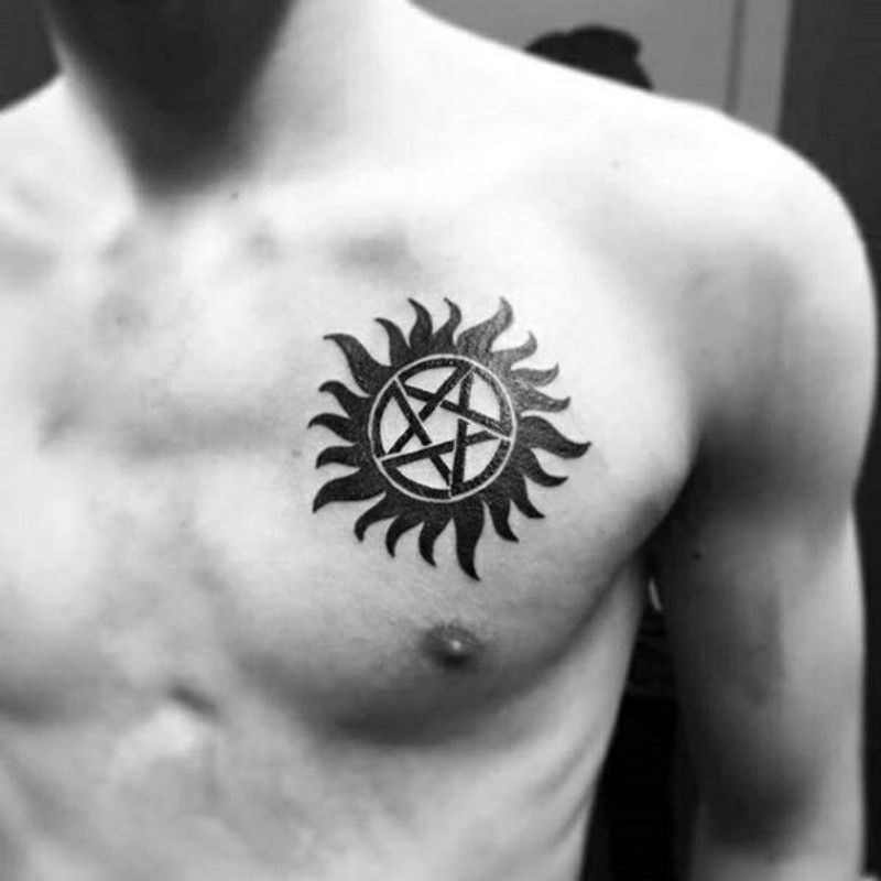 High Quality Temporary Tattoo Chest Tattoos / Minimalist Temporary ...