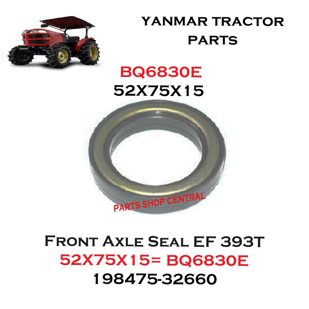 Oil Seal BQ6830E Front Axle Yanmar Tractor YM351A, YM357A, EF393 ...