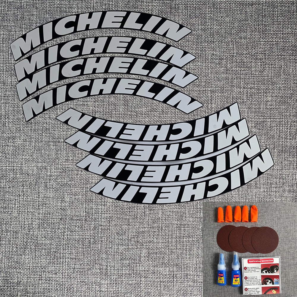 Michelin Tire Stickers 3D Lettering Wheel Logo Car Sticker Tuning ...